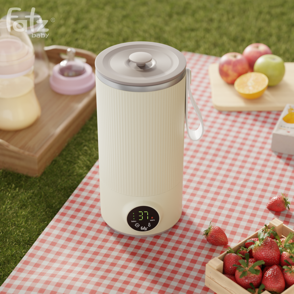Bình Hâm Nước Pha Sữa Và Khuấy Sữa Di động Mini Smart 5 Vn